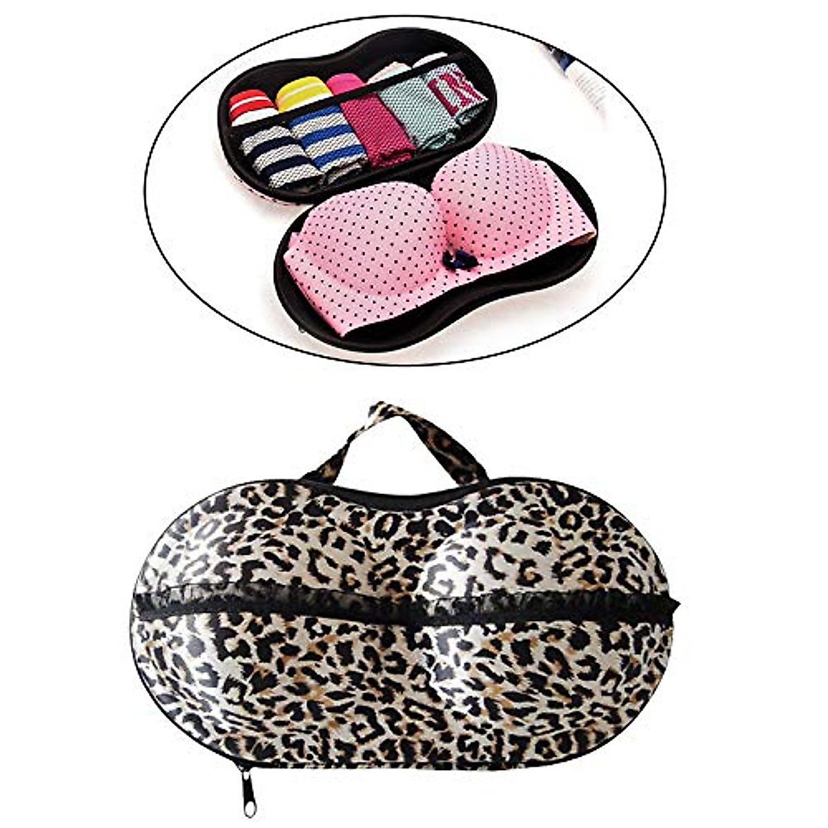 Travel Bra Underwear Organizer, Portable Bra Storage Case with Net, Traveling Lingerie Protective Organizer Bag for Luggage, Also for Women Bras Bikin