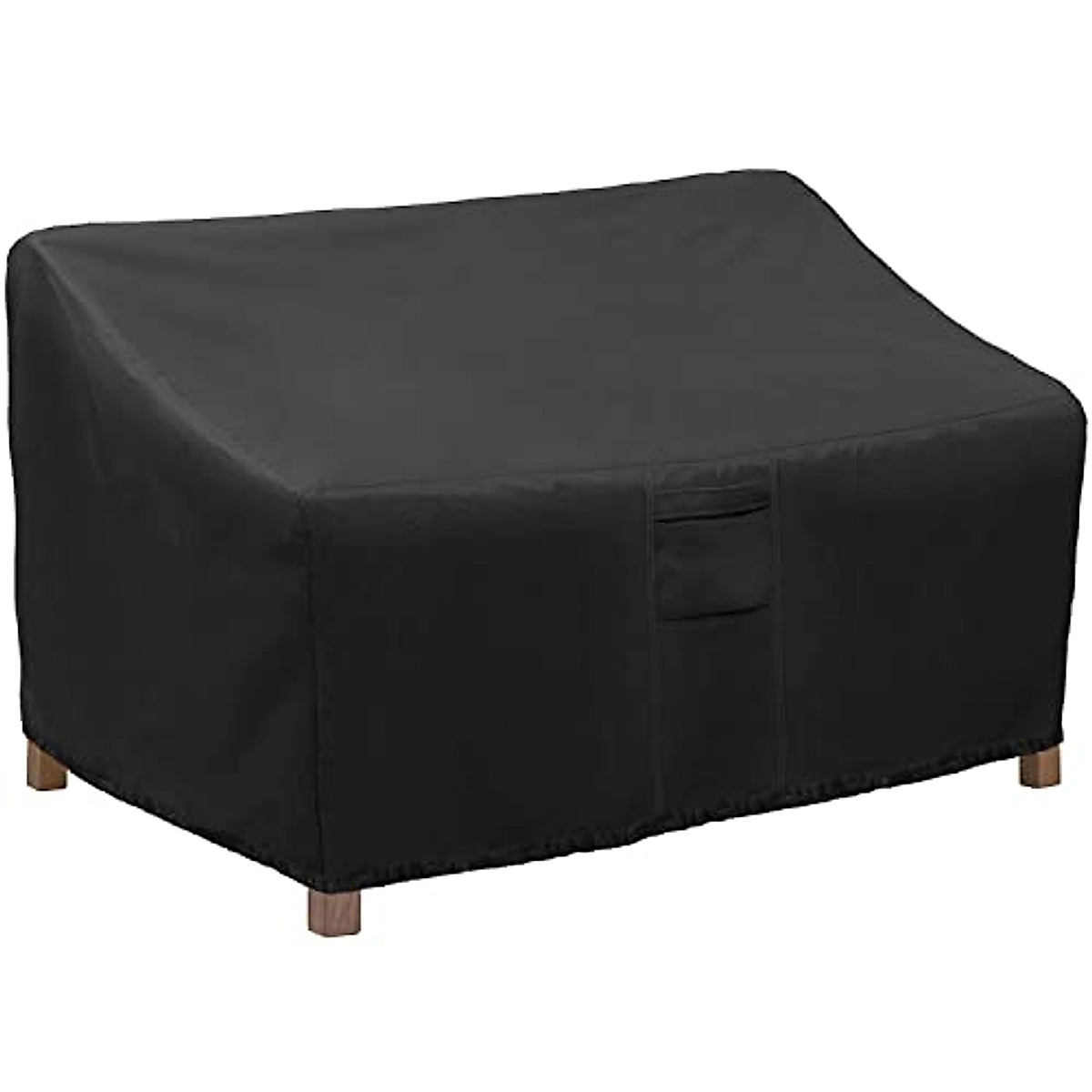 Taufey Patio Bench Loveseat Cover, Heavy Duty and 100% Waterproof Outdoor Sofa Cover, Lawn Patio Furniture Covers with Air Vent - Small(Standard), Black