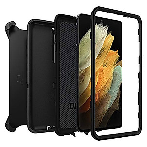 OtterBox Defender Case for Samsung Galaxy S21 Ultra 5G, Shockproof, Drop Proof, Ultra-Rugged, Protective Case, 4X Tested to Military Standard, Black