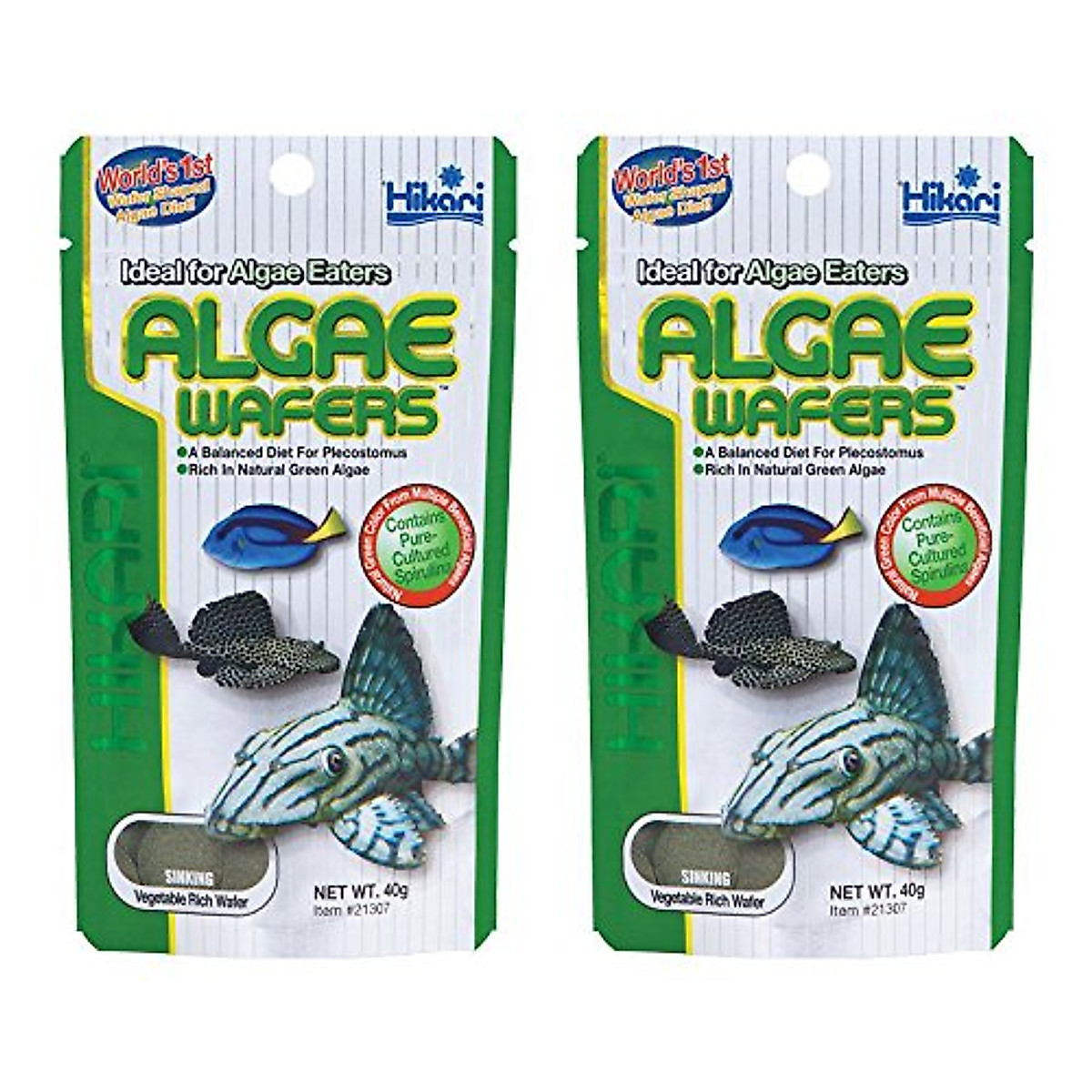 Hikari Tropical Algae Wafers Fish Food [Set of 2] Size: 1.41 Ounces