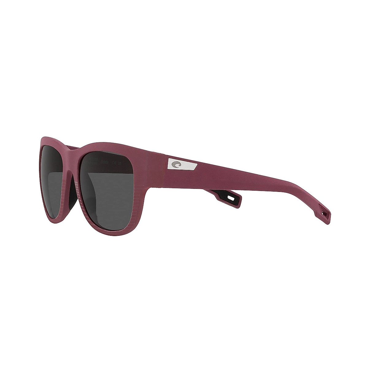 Costa Del Mar Womens Caleta Aviator Sunglasses, Net Plum/Grey Polarized-580G, 55 mm