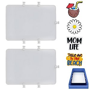 TOPTHY Divider Tray for Bogg Bag, 2Pcs Separators with 4Pcs Charms Accessories Inserts Compatible with Bogg Bag Original X Large