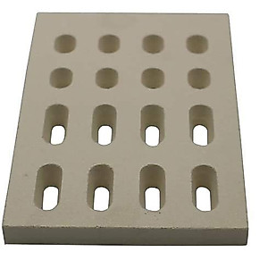 Homesicker 6-Pack Universal Replacement Heat Plate Flame Tamer, Ceramic Brick Flame Tamer, Ceramic Radiant Replacement for Galore Grand Turbo