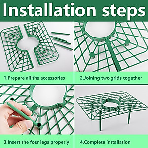 Iceyyyy 12 Packs Square Strawberry Supports-Strawberry Growing Racks- Plant Support Strawberry Stand Holder Growing Frame Keep Berries Clean (Square 12PCS)