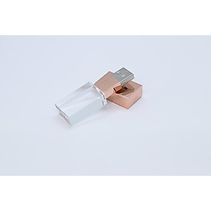 Crystal USB Flash Drive 2.00 Wedding OR Special Moments in Metal Box with Word Memories ( 16 GB, Rose Gold)