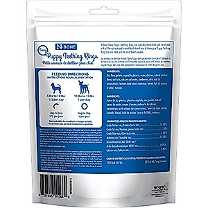 N-Bone Teeny Puppy Teething Rings Chicken Flavor 7 Count / 4.6oz