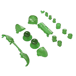 Replacement Full Set Bumper Buttons Compatible with Series X Series S Controller, Controller LB RB LT RT Bumper Buttons Repair Kit, Gamepad(Green)