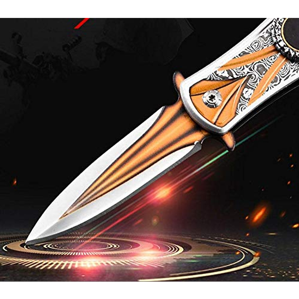 Mini Fold Knife Survive Hike Camp Outdoor Fruit Pocket Pare