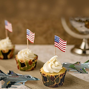 ArtCreativity Diecast F-16 Fighter Jet Toy, Pull Back Military Fighter Jets, Set of 2, Diecast Metal Airplane Jet Toys, Air Force Military Cake Decorations, Birthday Gift for Toddler Boys and Girls