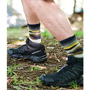 Farm to Feet Standard Max Patch Lightweight Technical 3/4 Crew, Charcoal, Large