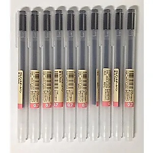 MUJI Gel Ink Ballpoint Pens 0.7mm Black color 10pcs
