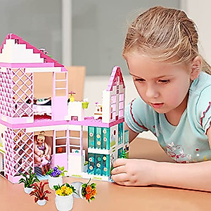 14 Pieces Dollhouse Plant Miniature Bonsai Plant Mini Potted Plant Flower Model Tiny Fake Greenery Ornament Dollhouse Furniture for Christmas Toddlers Girls and Boys (Vivid Style)