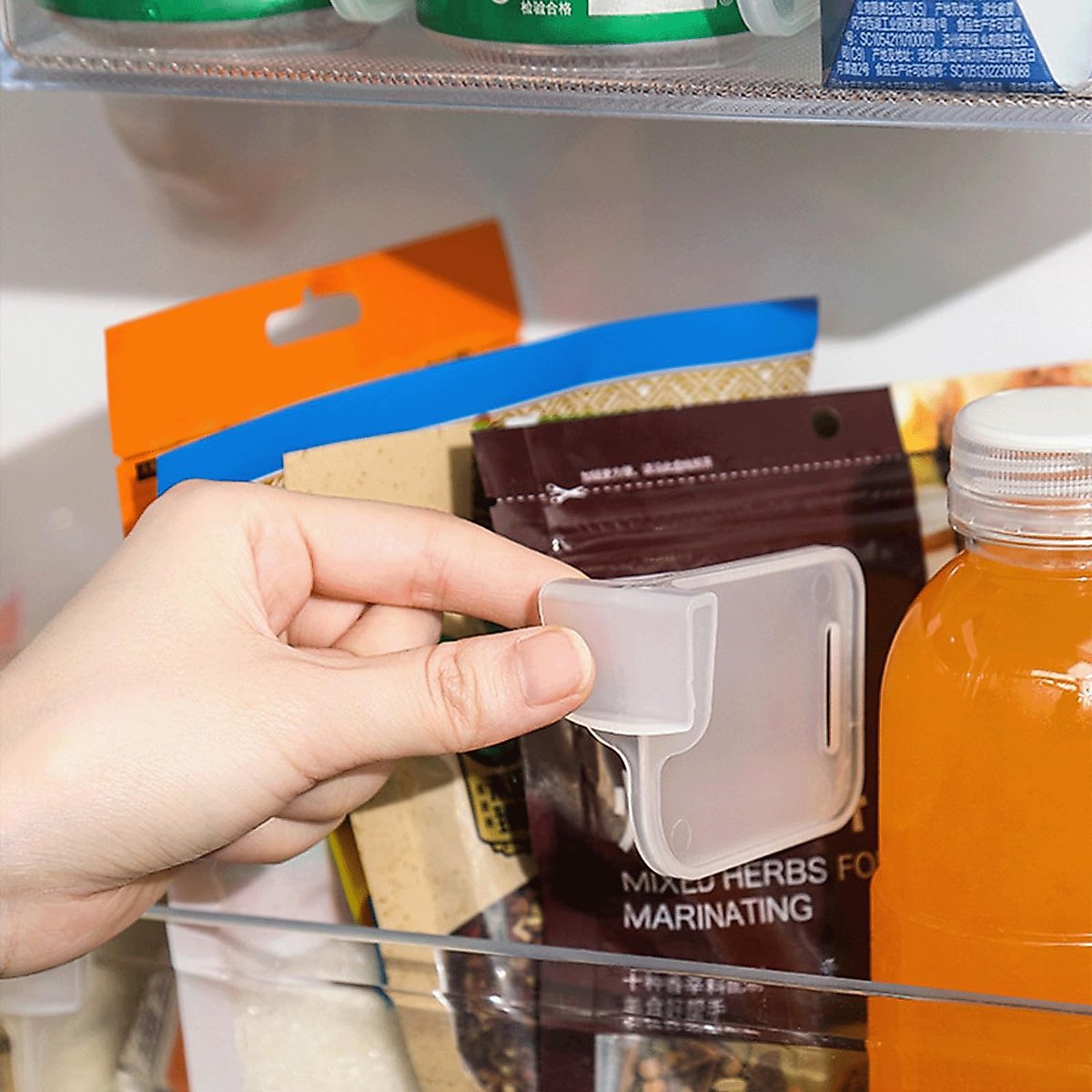 20PCS Fridge Drawer Divider，Fridge Organizer Bins，Refrigerator Drawer Organizer，Storage Baskets Space Allocator,Drawer Adjustable Separators，,Plastic Storage Container Bottle Can Divider Combination