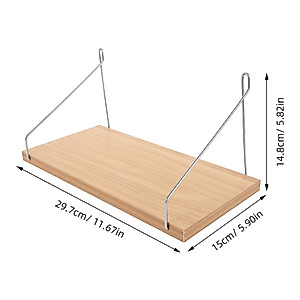 HOOTNEE Wall Shelf Storage Shelves Small Floating Shelves Wall Floating Shelf Floating Shelves Kitchen Closet Rod Support Floating Shelves for Wall Decor Organizer Shelf Wall Shelves