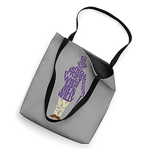 Willy Wonka and the Chocolate Factory Text Silhouette Tote Bag