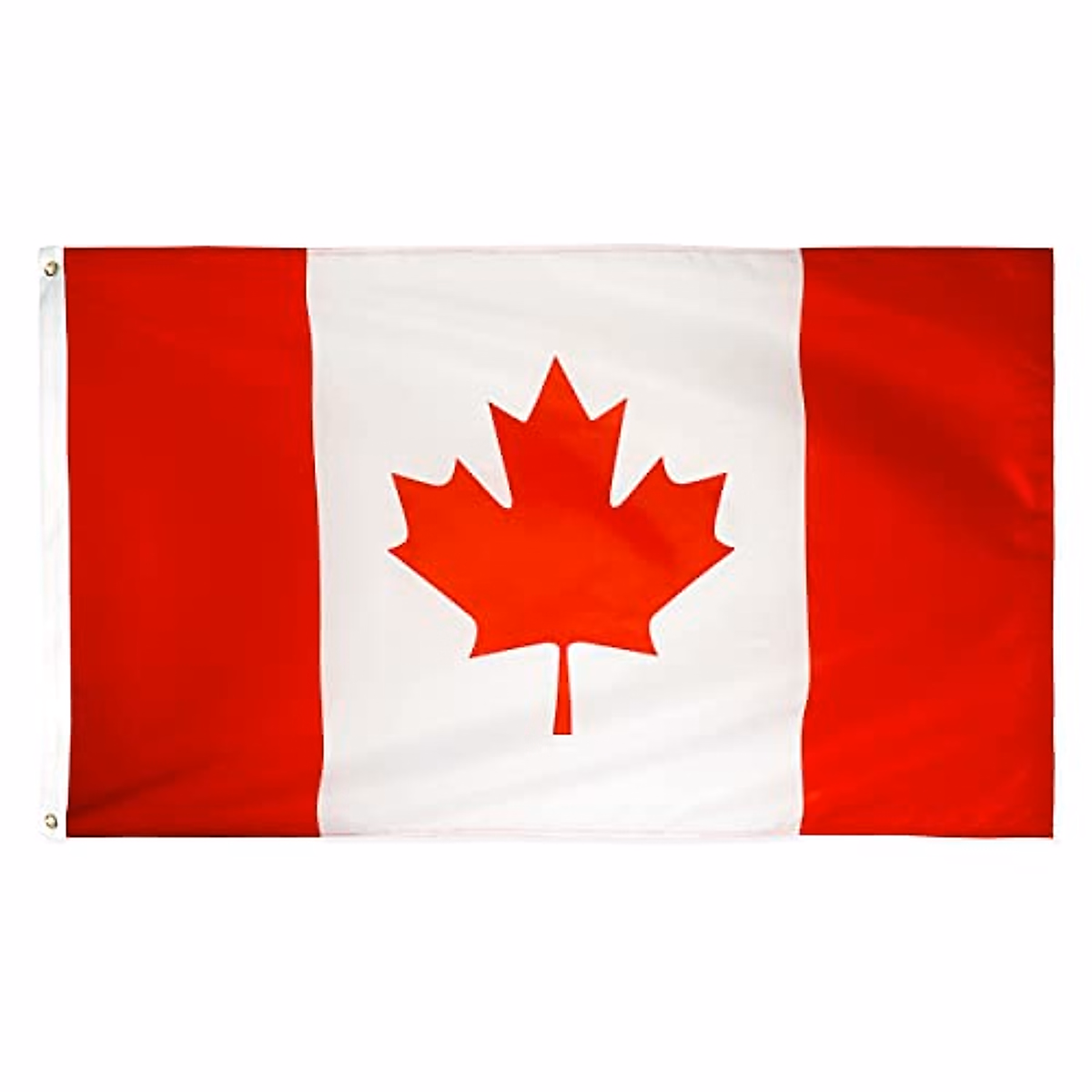 DANF Canada Flag 3x5 Ft Thick Polyester, Fade Resistant, Brass Grommets, Canvas Header,Double Sided Canadian National Flags 3 x 5 Feet