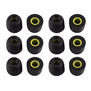 Zotech 6 Pair Memory Foam Replacement Earbuds, Ear Tips for JayBird BlueBuds X, X2 & X3 Sport Headphones (Medium)