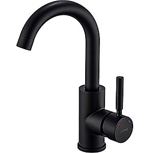 Bar Sink Faucet Matte Black GAPPO Bathroom Faucet Stainless Steel Farmhouse Lavatory Sink Faucet Mixer Small Kitchen Faucet