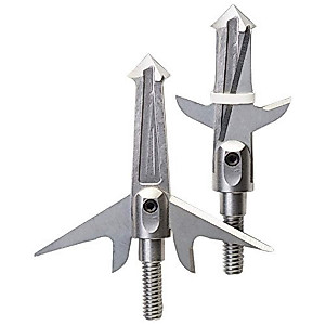 Swhacker Deep Six 2 Blade Steel 125 Gr. 2 in. 3 PK. Silver