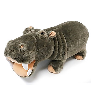 Ice King Bear Wild Animal Stuffed Animals Zoo Family Plush Toy (Hippo 14 Inches)