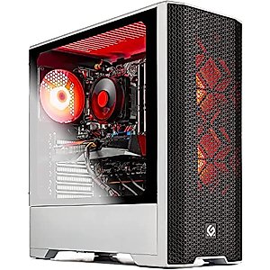 Skytech Gaming Skytech Blaze 3.0 Gaming PC Desktop – Intel i5-11400F, RX 6600, 1TB NVME, 16G DDR4 3200, 120mm AIO, AC Wi-Fi, Windows 10 Home 64-bit, White