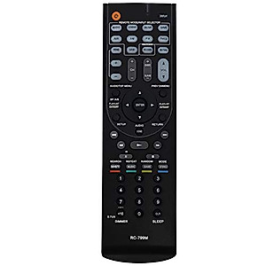 New RC-799M Replacement Remote Control fit for Onkyo HT-S3500 HT-R548 HT-RC330 TX-SR313 HT-S5500 HT-R591 HTS5500 HTR591 HTS3500 HTR548 HTRC330 HT-RC430 HTRC430 Audio Video AV Receiver