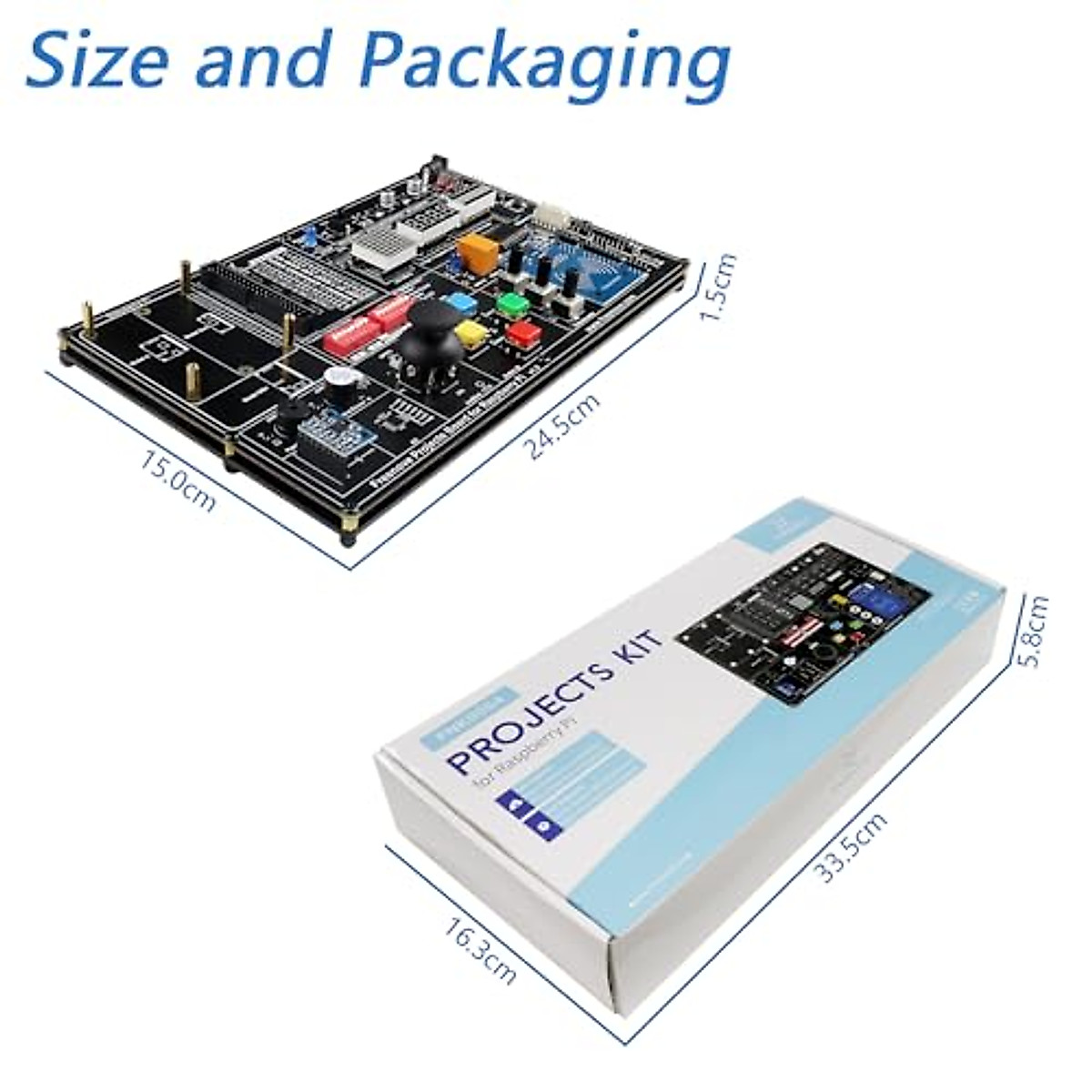 Freenove Projects Kit for Raspberry Pi 5 4 B 3 B+ 400 Zero 2 W, Simple Wiring, 860-Page Detailed Tutorial, Python C Java Scratch Processing Code, 132 Projects (Raspberry Pi NOT Included)