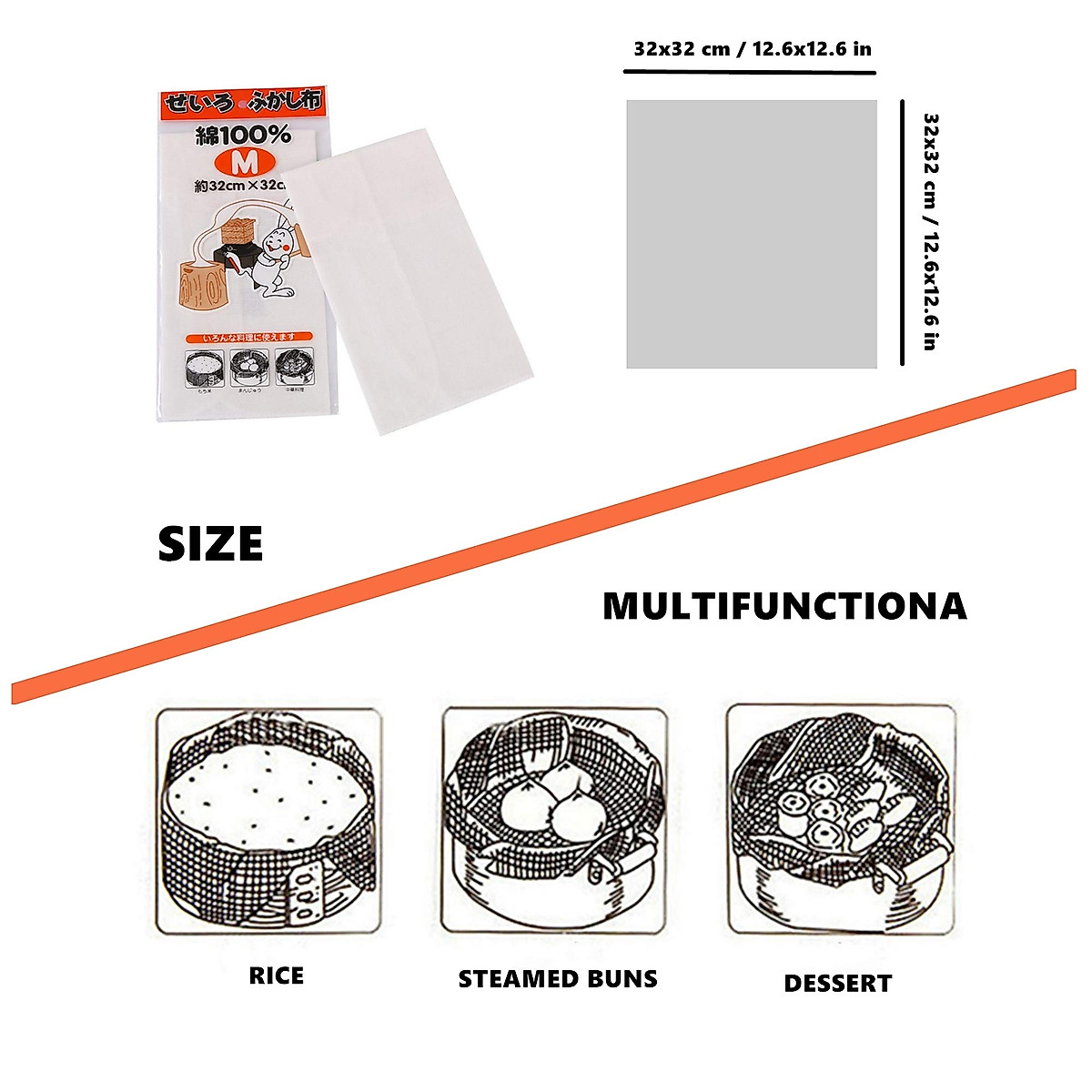 6 Pcs Steamer Mesh Non-Stick Cotton Square Dumplings Mat Reusable Steaming Pad Steamed Buns Baking Pastry Dim Sum Mesh for Steaming Basket, Pots