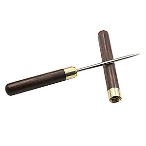 9" Ice Picks Stainless Steel Wooden Handle With Cover for Kitchen, Bars, Bartender,Picnics, Camping, And Restaurant (Black sandal wood)