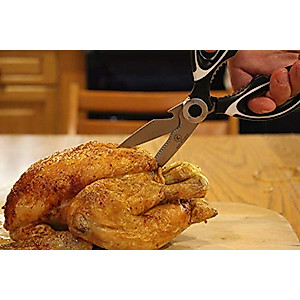 Best kitchen Heavy Duty Cooking Scissors for Food like Chicken, Poultry, Game, Meat, Pizza. Herb Cutting Utility Scissor – Multipurpose Dishwasher Safe Kitchen Shears – Surgical Grade Stainless Steel