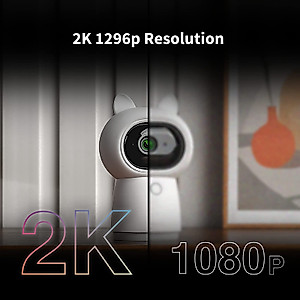 Aqara 2K Security Indoor Camera Hub G3 Plus Aqara Water Leak Sensor, AI Facial and Gesture Recognition, Infrared Remote Control, 360° Viewing Angle via Pan and Tilt