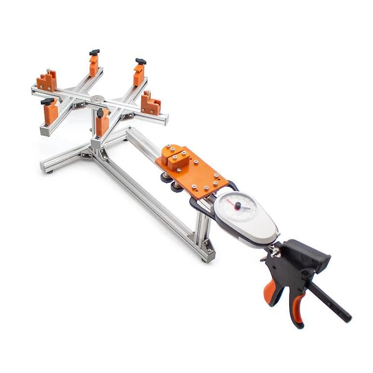 DIY Racket Frame Threading Machine Badminton Racket Stringing Machine Wire Stretcher Aluminum Alloy 20-32LB (A)
