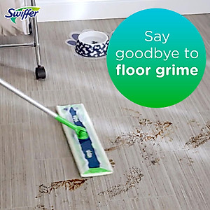 Swiffer Sweeper Dry + Wet XL Sweeping Kit, 1 Sweeper, 8 Dry Cloths, 2 Wet Cloths