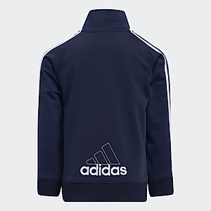 adidas boys Tricot Jacket & Clothing Pants Set, Collegiate Navy, 4T US