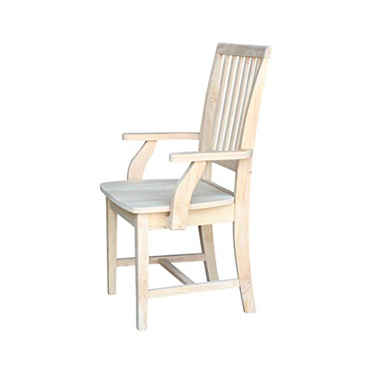 International Concepts Mission Side Chair with Arms, Unfinished