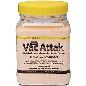 Vac Attack Evacuation System Cleaner Powder Lemon 800gm/Jar