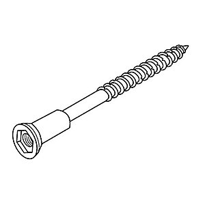 Female Panelmate Screw Anchors - Bag of 25 Anchors 1/4 x 2-5/8"