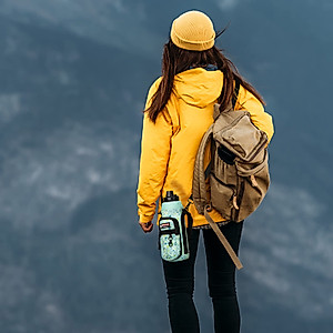 NATURE PIONEOR Water Bottle Carrier Holder Sleeve with Adjustable Strap25 32 40 oz, Insulated Water Bottle Holder Sling Bag