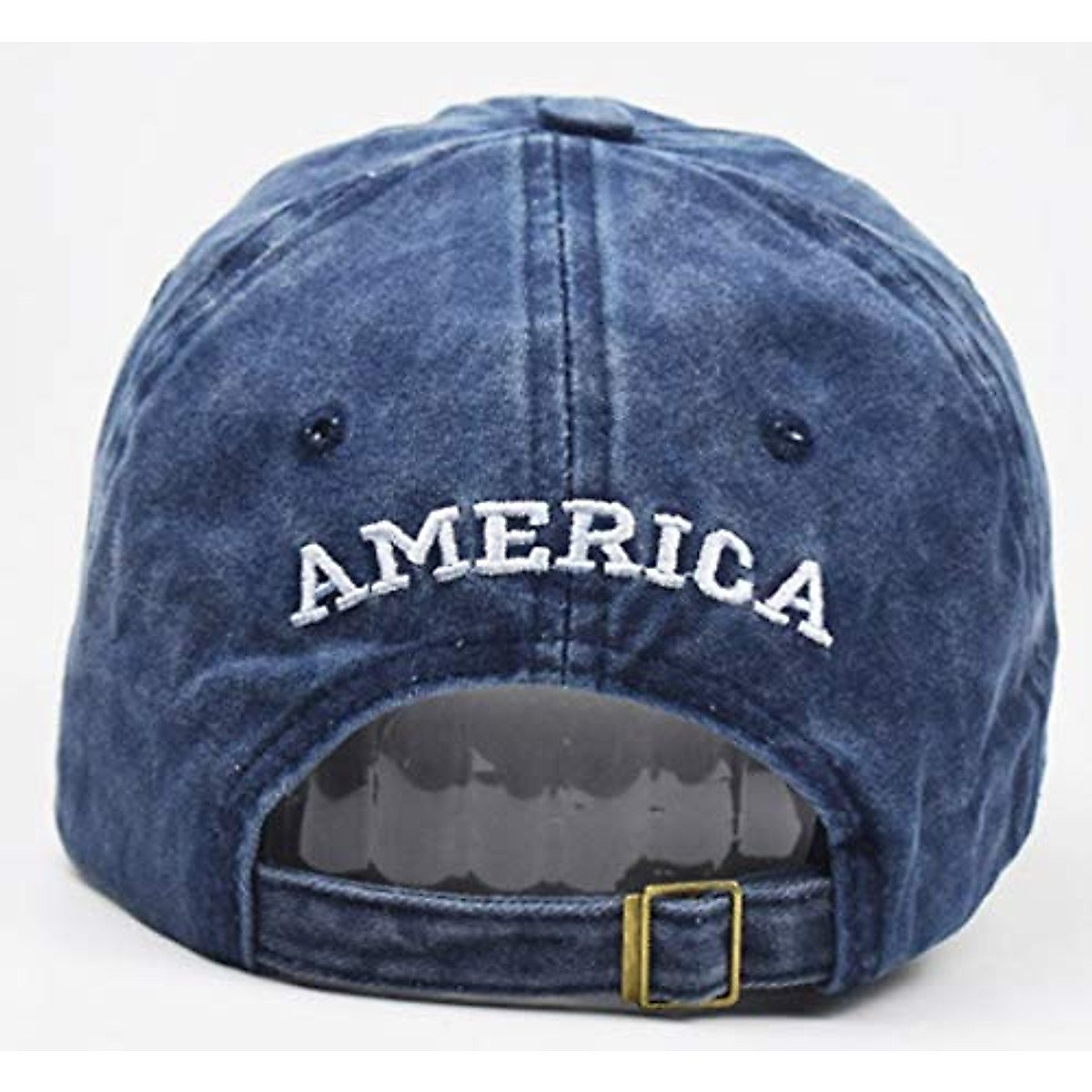 IZUS American Flag,Distressed Baseball Hat – Distressed Cotton-Blend Dad Hat Embroiderred for Adult (Navy)