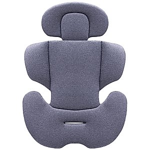 Innokids Infant to Toddler Head and Body Support Pillow, Newborn Car Seat Insert Cushion Pad, Headrest with Adjustable Height, Perfect for Baby Carseats, Strollers, Carriers (Gray)
