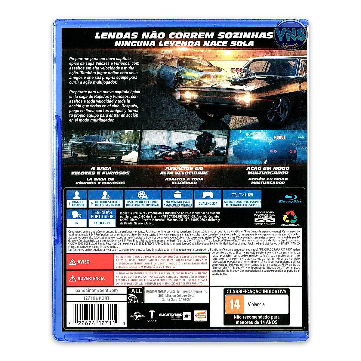 Fast and Furious Crossroads LATAM Spanish/English/French PS4