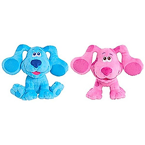 Blue’s Clues & You! Beanbag Plush Blue & Magenta 2-Pack, Kids Toys for Ages 3 Up, Gifts and Presents by Just Play