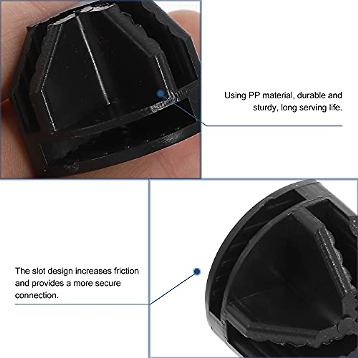 BESPORTBLE Wire Cube Connectors, 20Pcs Wire Grid Cube Organizer Connector Storage Shelving Connectors PP Closet Buckles for Home DIY Wire Cube Storage Unit (3. 1X2. 5X2. 3cm)