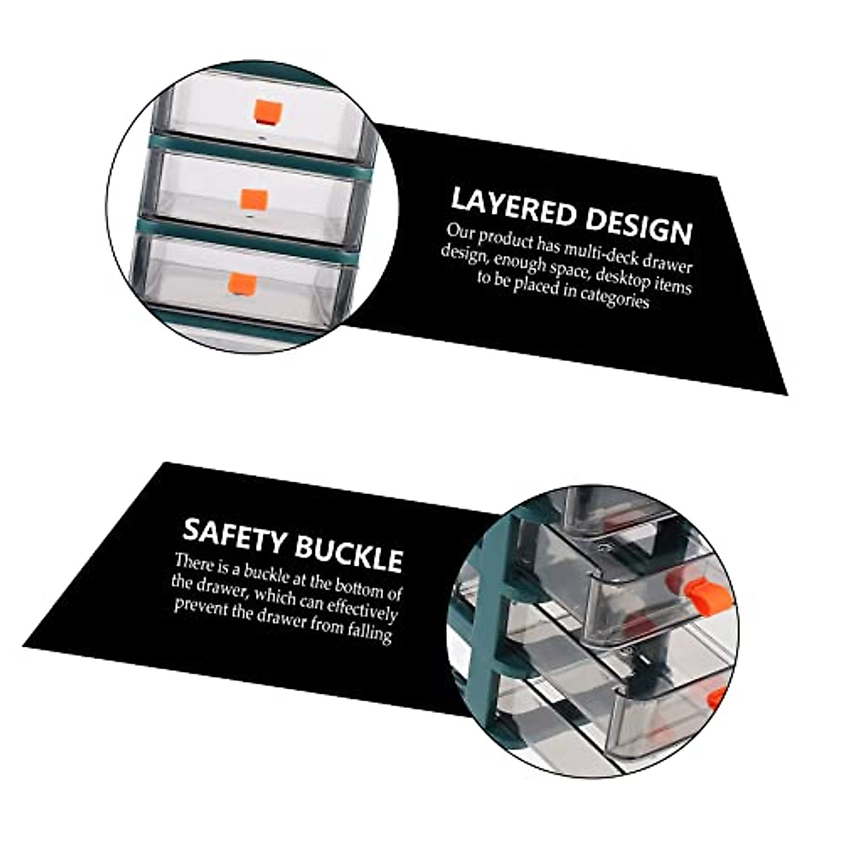 Holibanna 1 pc Box Case Inch X Makeup Clo Organiser Pp Shelf Care Dorm Counter Drawer Small Multi- Space Stands Drawers Stationary Sundries Multifunction with Unit Stationery Saving