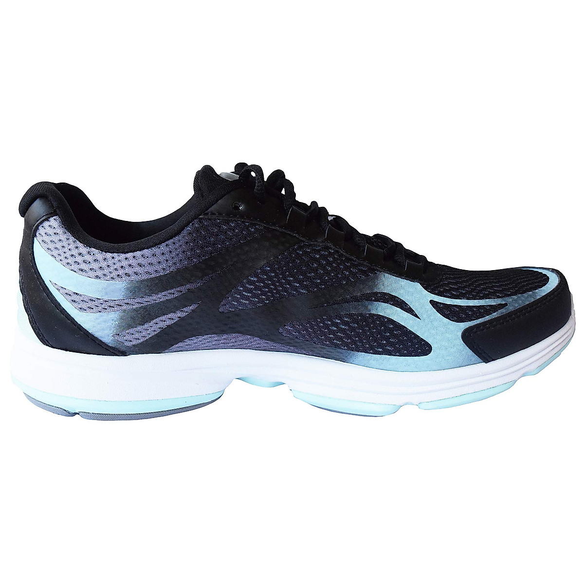 Ryka Women's Devotion Plus 2 Black/Mint Walking Shoe 9 M