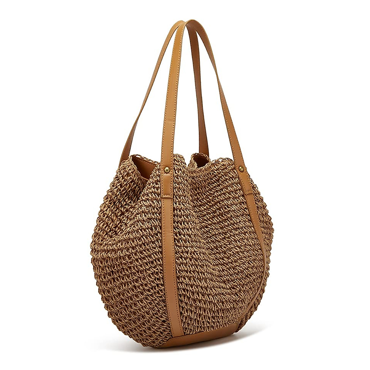 Straw Bags for Women Summer Beach Woven Tote Hobo Handbag Casual Straw Shoulder Bags for Travel Vocation
