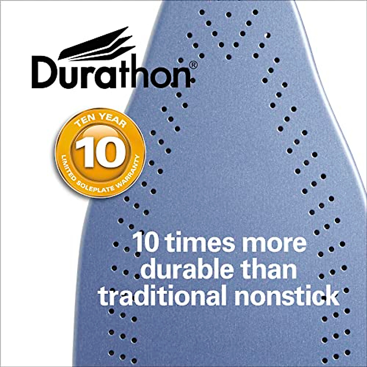 Hamilton Beach Steam Iron & Vertical Steamer for Clothes with Scratch-Resistant Durathon Soleplate, Digital Fabric Selector + 8’ Retractable Cord, 3-Way Auto Shutoff, Anti-Drip, 1800 Watts, Green