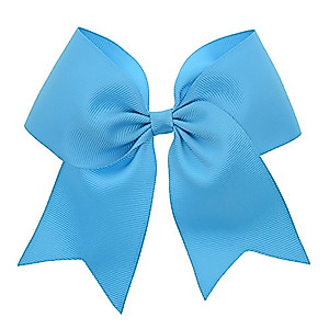 5 Inch Large Grosgrain Ribbon Cheer Bows with Alligator Hair Clips for Teens Juniors Pack of 30 LCLHB (5 inch-30 Pack)