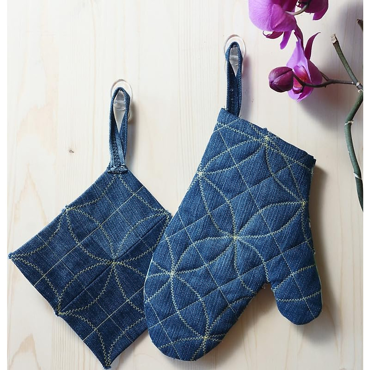 1-Yard 8 oz Indigo Blue Denim Fabric for Sewing, Crafting |Stretch Denim Fabric |Denim Fabric by The Yard |Jean Material|Denim Material|Blue Jean Fabric 1 Yard precut (60''x36'')