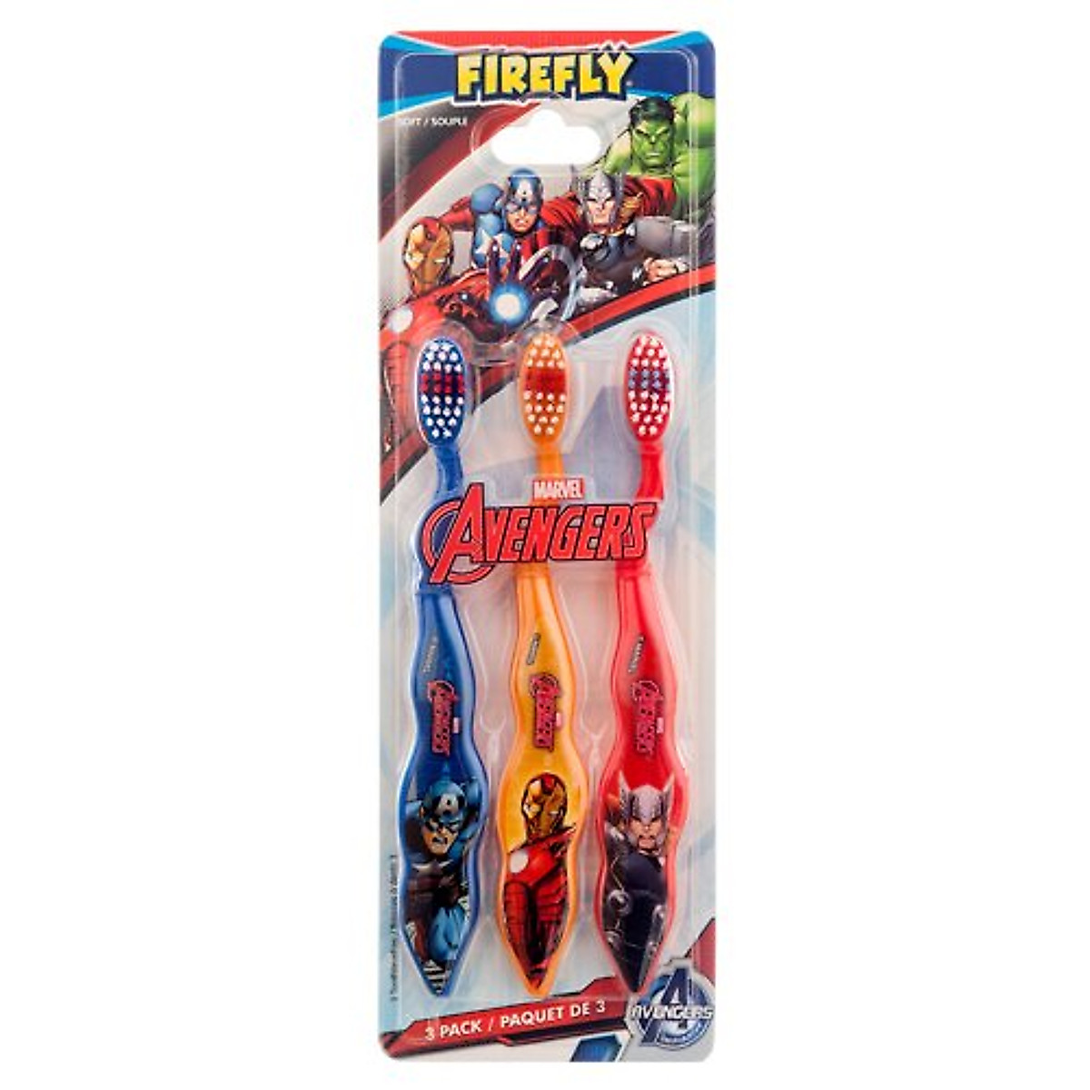 Toothbrushes (3 ct, Marvel Avengers: Captain America Iron Man Thor)